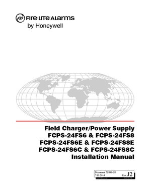 Fire-Lite FCPS-24FS6 & FCPS-24FS8 Installation & Programming Manual ...